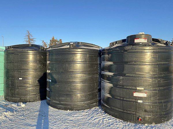 Enduraplas 2000 US Gallon Black Flat Bottom Storage Tank | Flaman ...