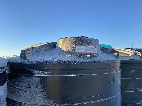 Enduraplas 2000 US Gallon Black Flat Bottom Storage Tank | Flaman ...